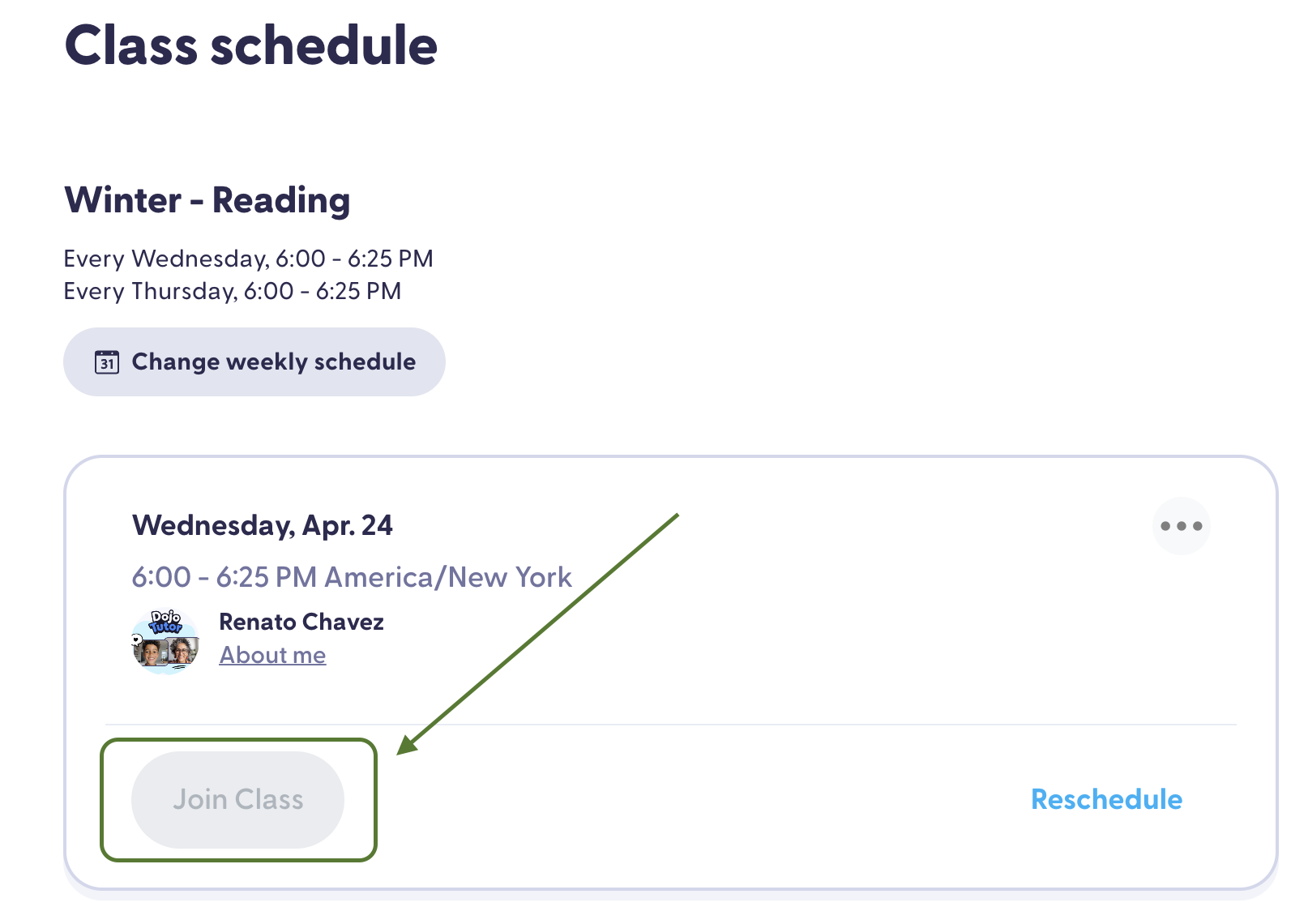 How To Join Your Dojo Tutor Class Classdojo Help Center