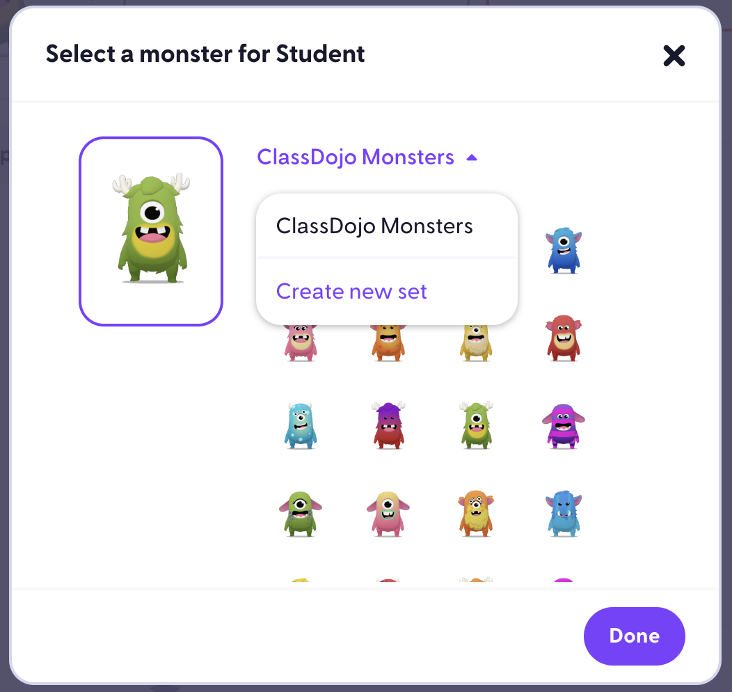 Customize ou atualize os avatares dos alunos – ClassDojo Help Center