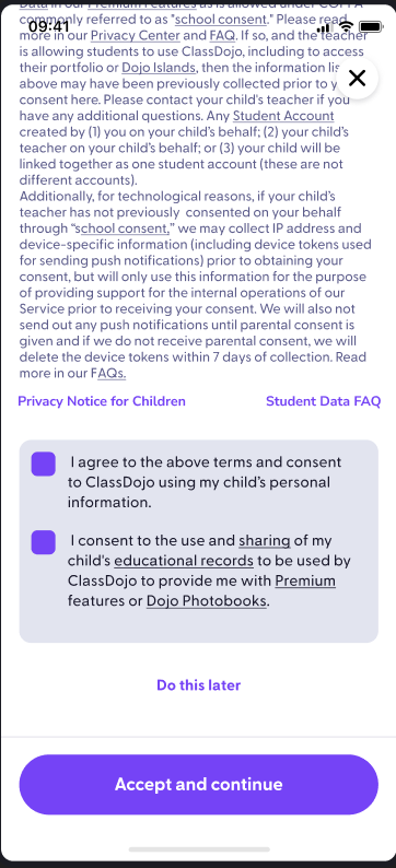 For parents: What consent must parents give for their child to use ...