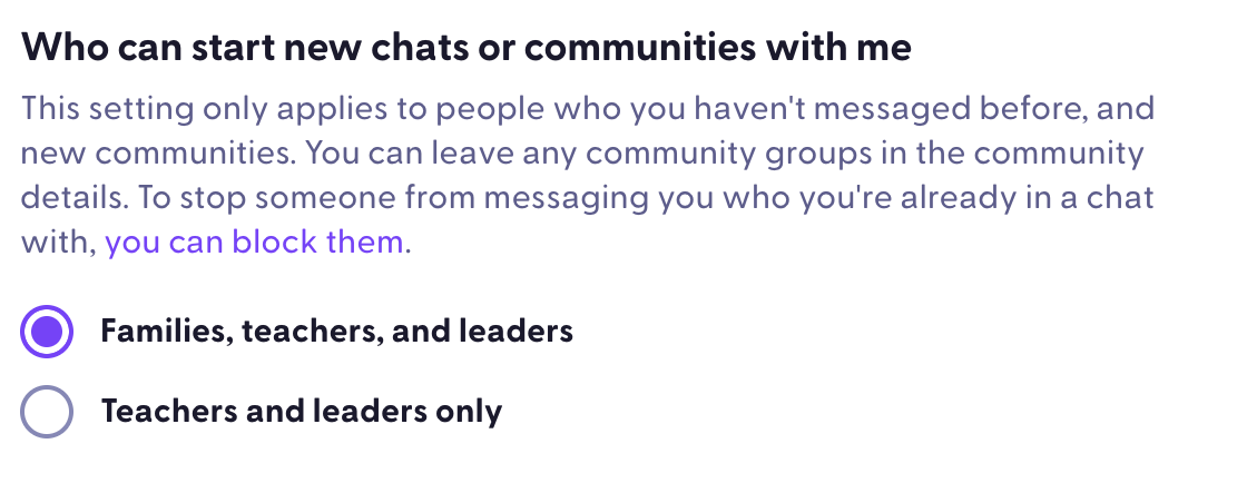 How to Manage Who Can Message You on ClassDojo – ClassDojo Help Center